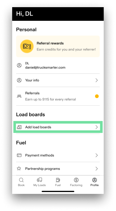 Connecting load boards – TruckSmarter