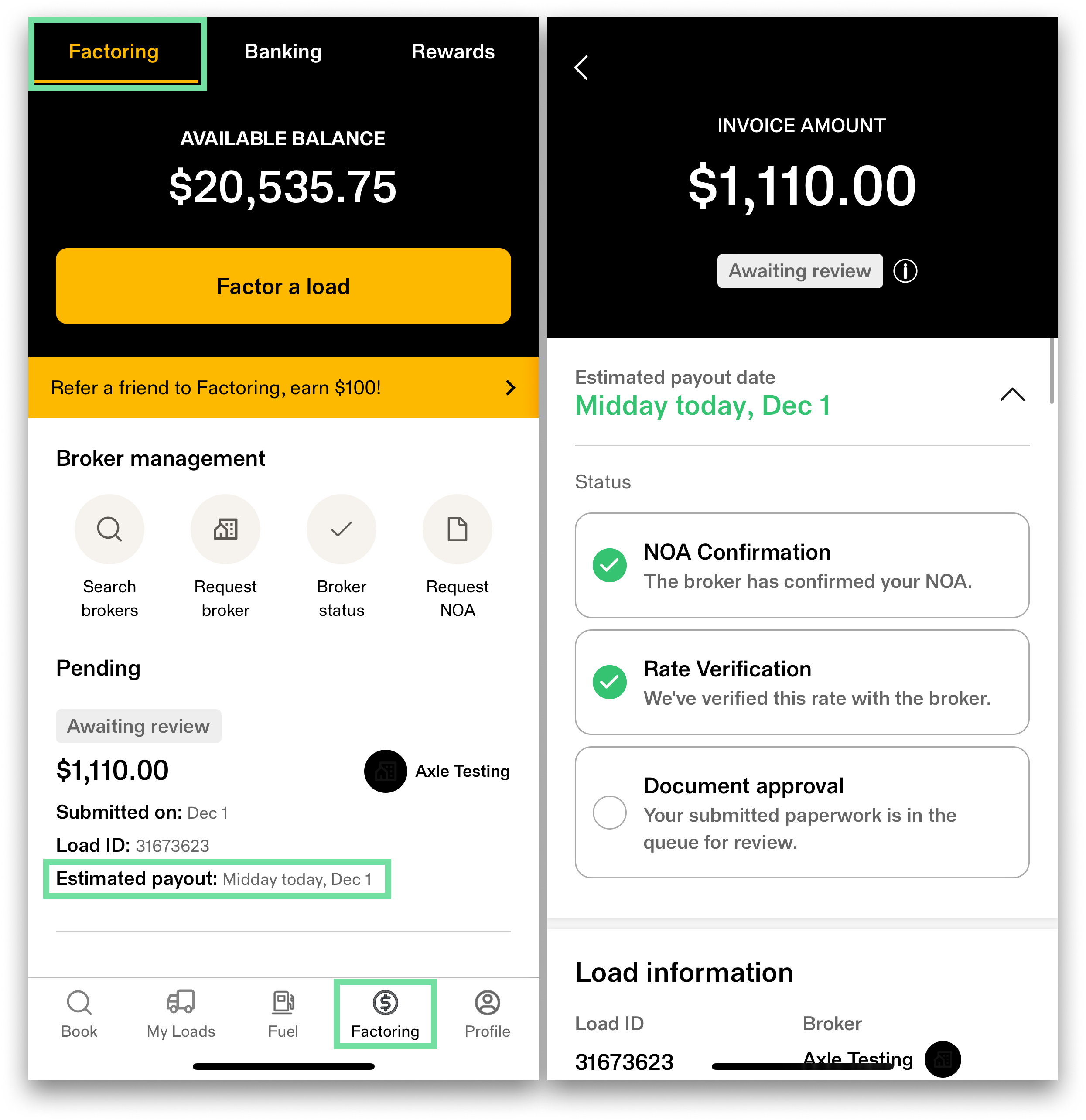 Understanding estimated payout dates – TruckSmarter